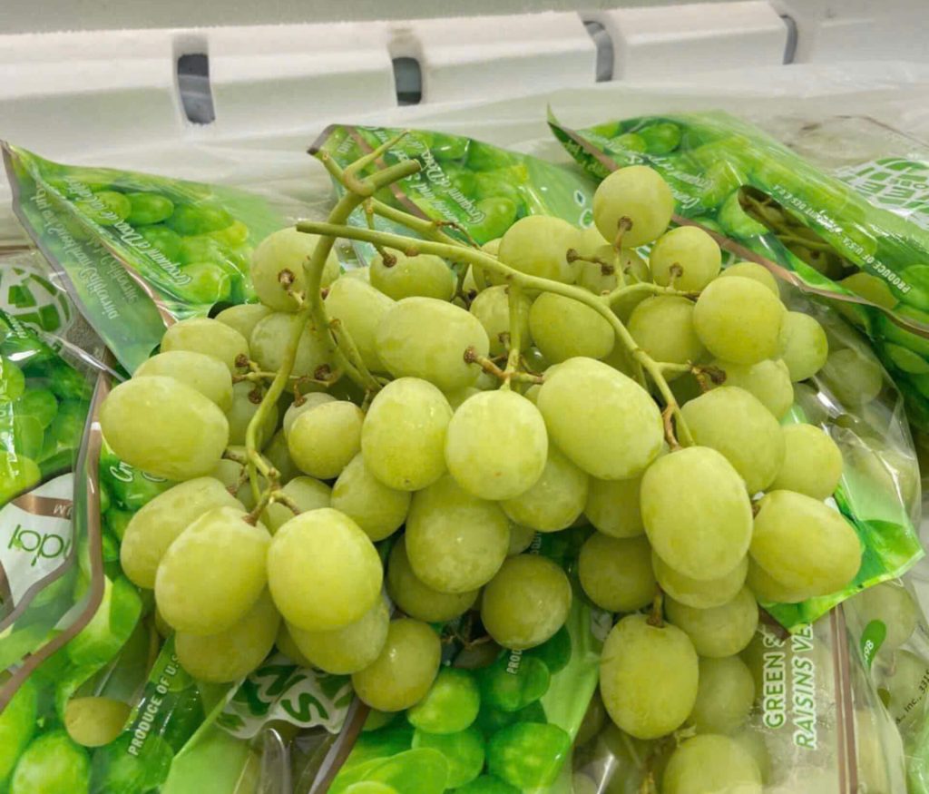 Nho xanh Sweet Globe Pandol Mỹ (1Kg)